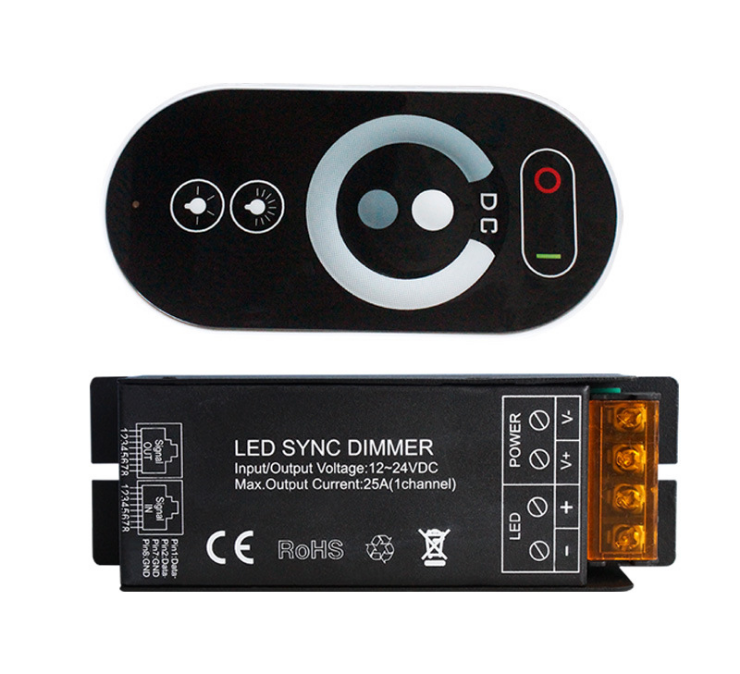 Single Color LED Sync Dimmer with RF Touch Remote Controller DC12V PWM ...