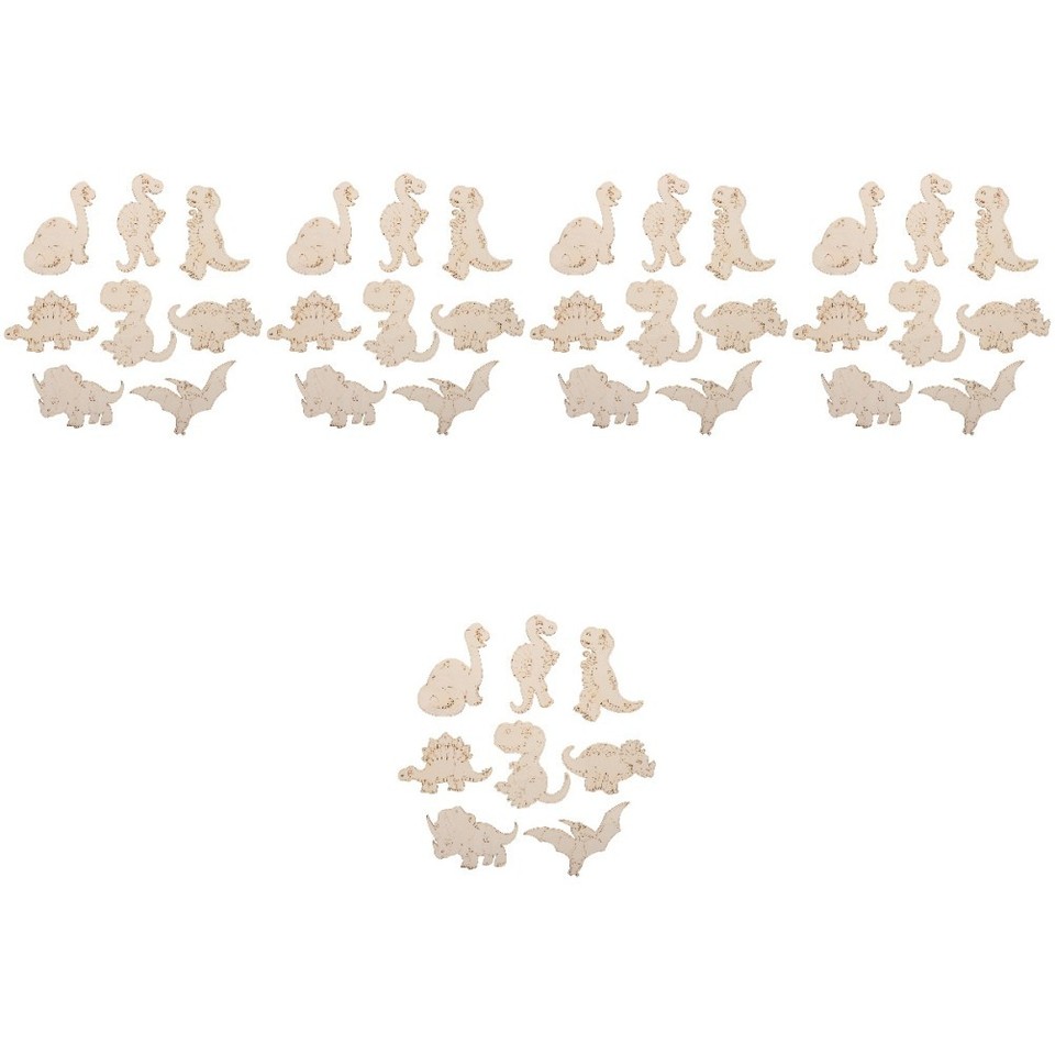 8Pcs Dinosaur Wood Slices Dinosaur Design Wood Chips DIY Handmade ...