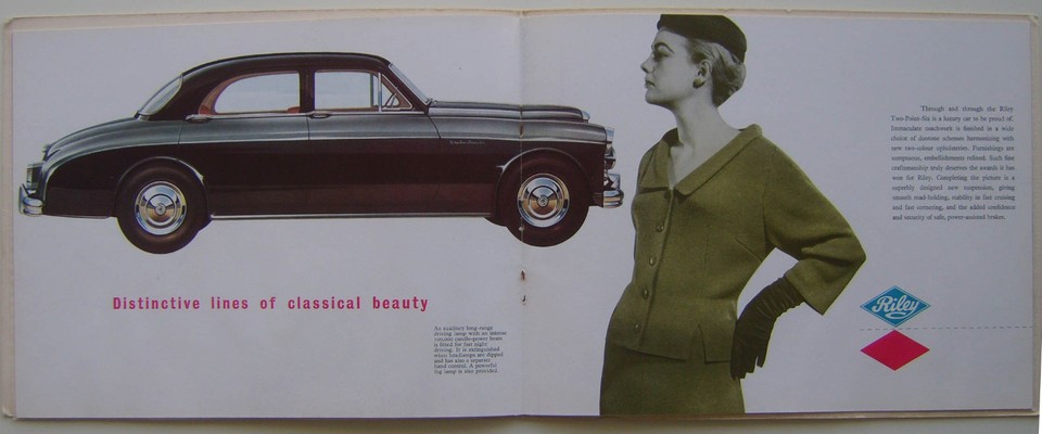 Riley 2.6 Sales Brochure 1958 April | eBay UK