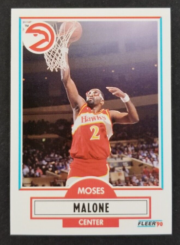 Moses Malone 1990 Fleer Basketball Card #3 (NM) | eBay