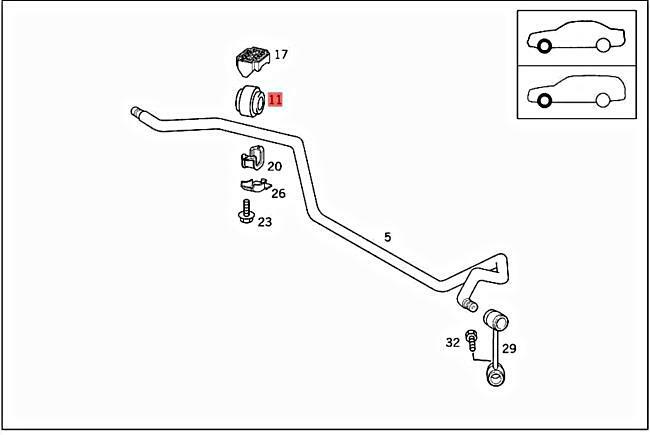 Genuine MERCEDES W210 E-CLASS W210 Rubber bushing 2103231485 | eBay
