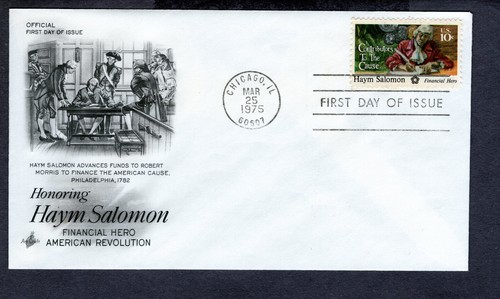 1975 Stamp #1561 Honoring Haym Salomon FDC Art Craft Cachet 1561 Ac | eBay