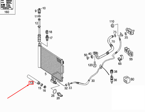 NEW MERCEDES-BENZ C W203 RADIATOR DRYER CARTRIDGE EVAPORATOR ...