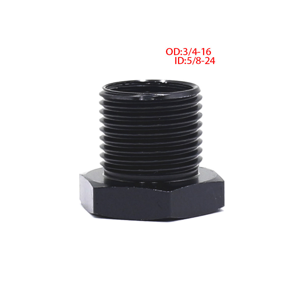 5 8 24 To 3 4 16 Threaded Oil Filter Adapter Anodized Aluminum