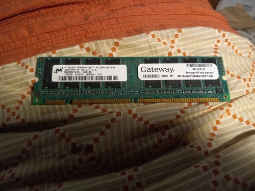 128MB RAM Memory MT16LSDT1664AG-10EF7 PC100-222-620 128MB, Synch ...