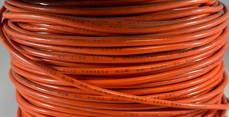 NEW ESSEX 14 AWG Solid THHN ORANGE Building Wire 100ft THHN/THWN | eBay