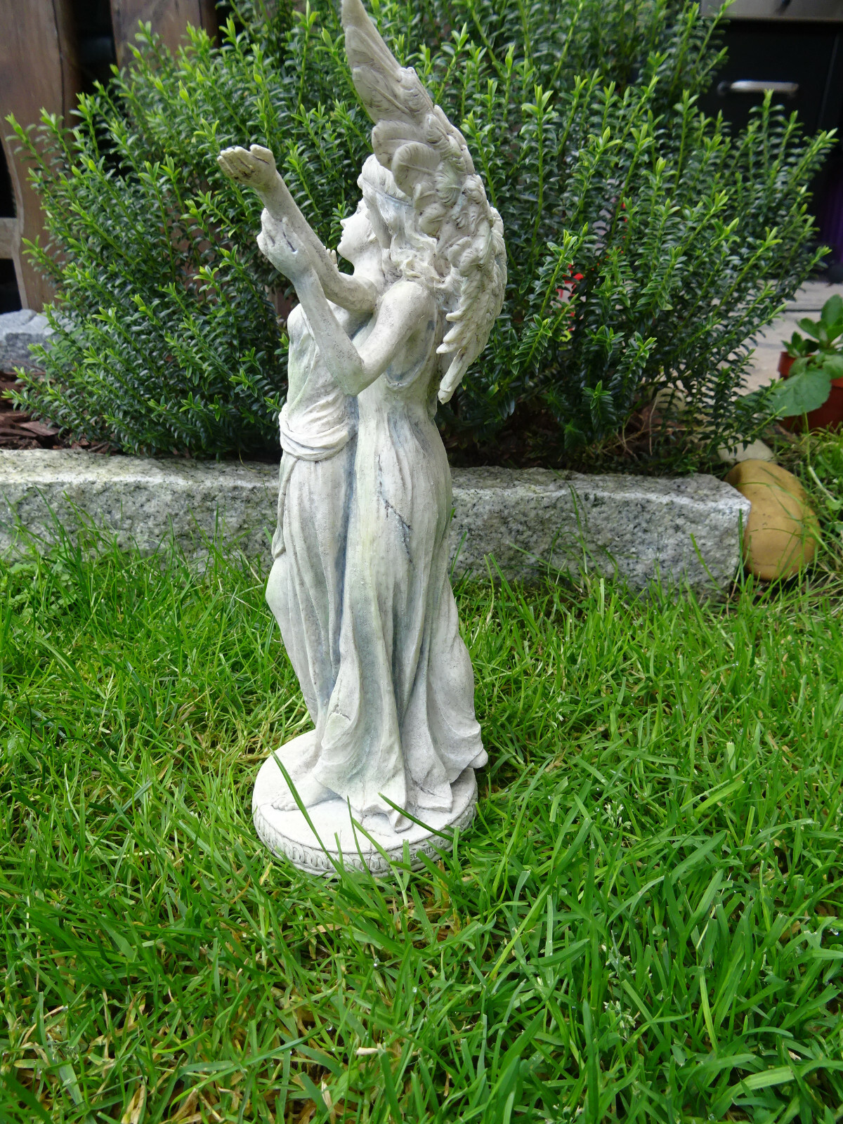 Grabengel Grab Engel stehend Skulptur Deko Grabschmuck Edler Engel im ...