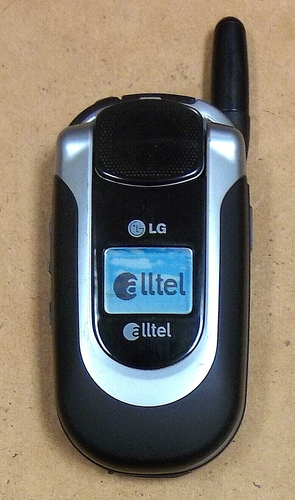 LG AX390 - Black and Silver ( Alltel ) Rare CDMA Cellular Flip Phone ...