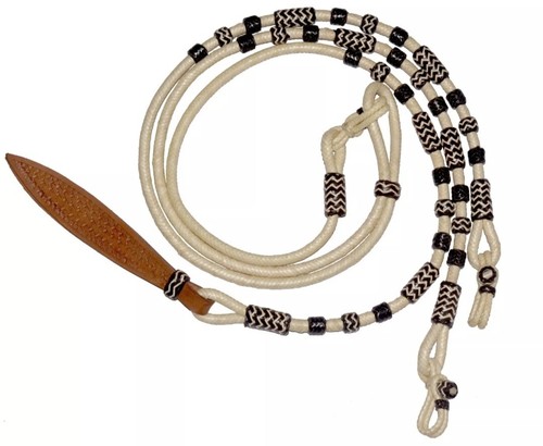 Western HandBraided Rawhide Show Romel Romal Reins Horse tack Free DDP ...