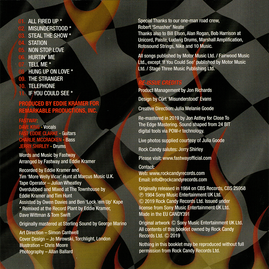 All Fired Up (Special Deluxe Collector's Edition) by Fastway (CD, 2019 ...