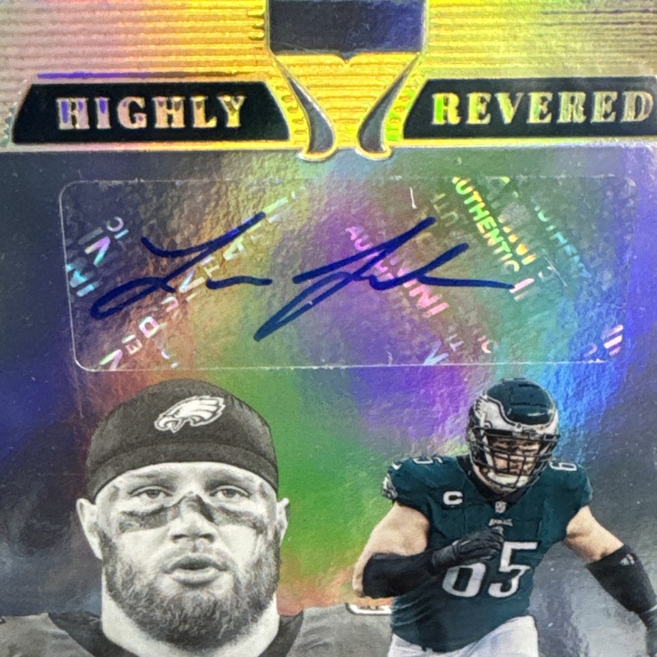 2023 Panini Plates & Patches - Highly Revered Autographs Lane Johnson # ...