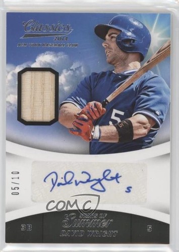 2014 Panini Classics Stars of Summer Signatures Bats /10 David Wright ...