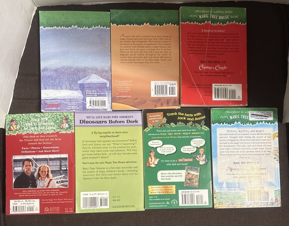 7 Magic Tree House PB Books Merlin Missions/Fact Tracker by Mary Pope ...