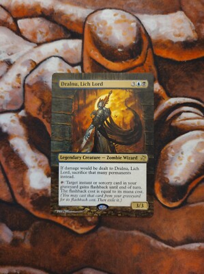 Magic the Gathering Dralnu, Lich Lord Hand Painted Unique Custom MTG ...