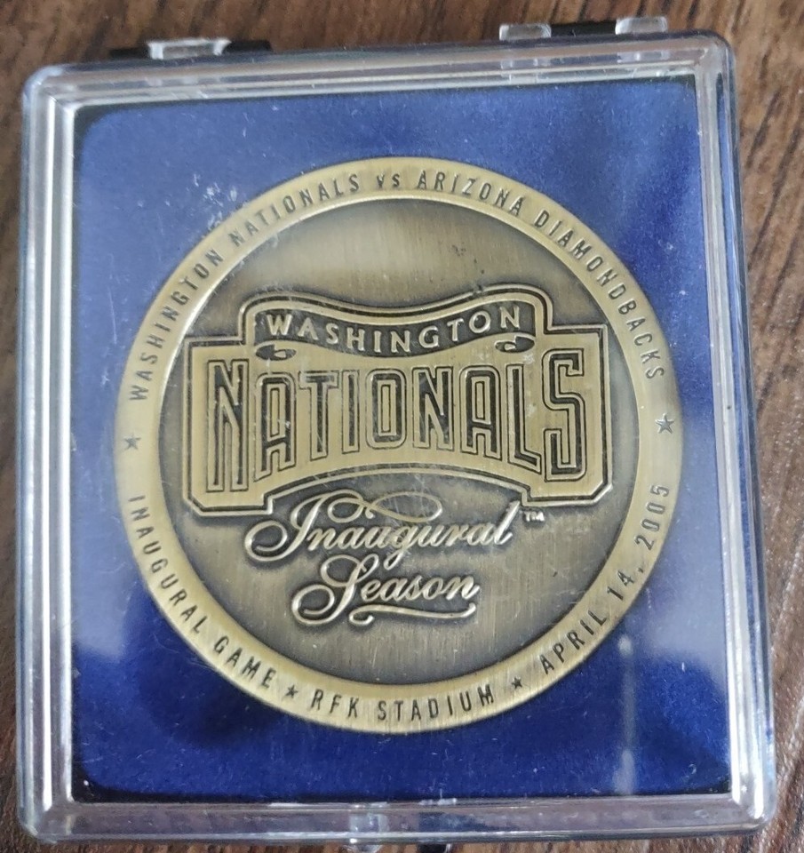 Washington Nationals Inaugural Season Bronze Collectors Coin RFK ...