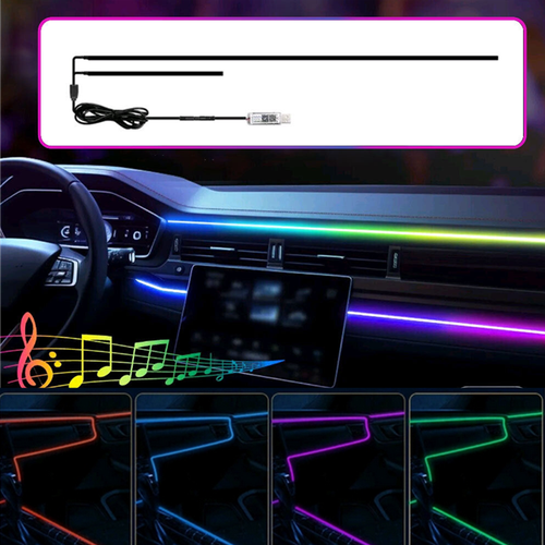 Car LED Ambient Light Strip APP Remote Car Interior Atmosphere Lamp ...