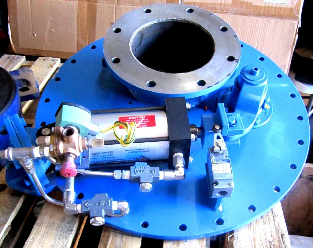 28" Deck Plate 26 Bolt Pneumatic Knife Gate Valve Equalizer to 8 ...