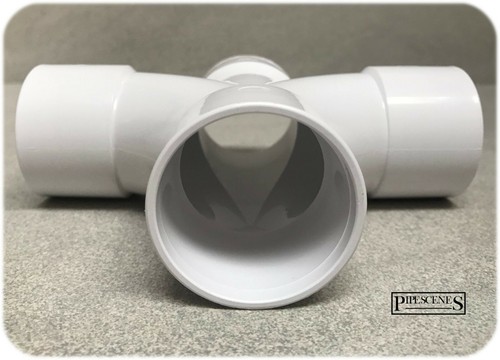 40mm 43mm (1 1/2") Double Branch Cross Tee Waste Pipe 4-Way Junction ...