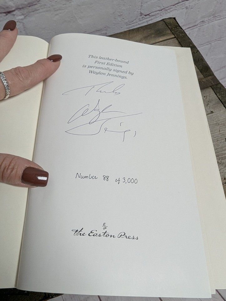 WAYLON Sign Limited First Edition Waylon Jennings 88/3,000 The Easton ...