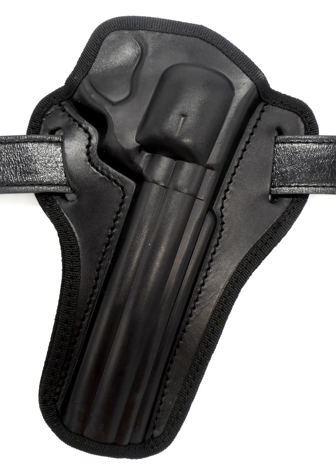 Right Hand Black Leather OWB Open Top Belt Holster for S&W 629 REVOLVER ...