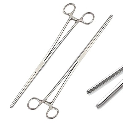2 Pieces 12" Rochester Pean Forceps Straight Hemostat Locking Clamp ...