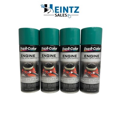 Duplicolor DE1617(4) Ford Green Engine Enamel Paint W/ Ceramic Resins ...