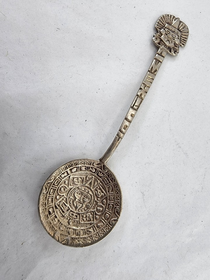 Vintage Sterling Silver Aztec Mexican Souvenir Spoons | eBay
