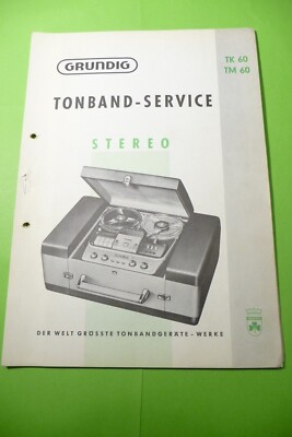 Service Manual Guide For Grundig TK 60, TM 60, ORIGINAL! | eBay