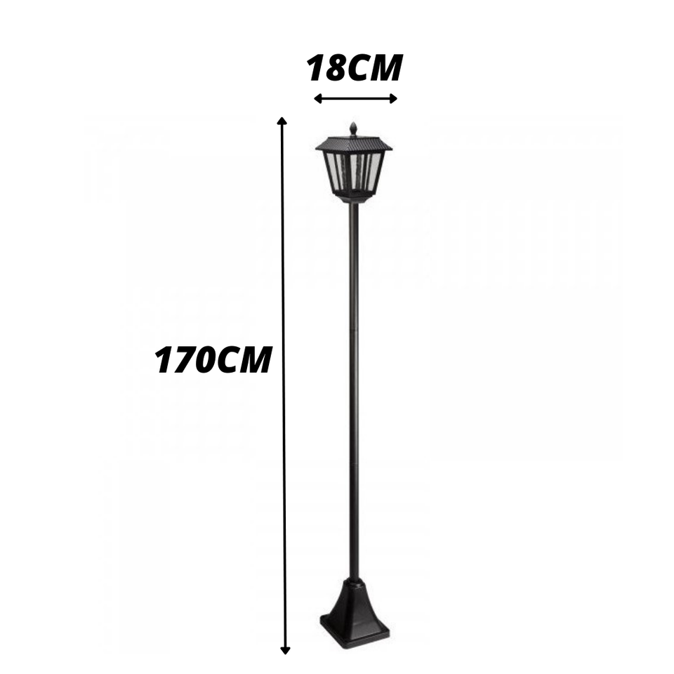 Solar Victorian Style LED Lamp Post Bright 100L Outdoor Light Garden ...