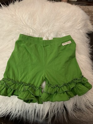 Sew Sassy Boutique ~ Seaweed Green knit cotton Shorts ~ Size 6 | eBay