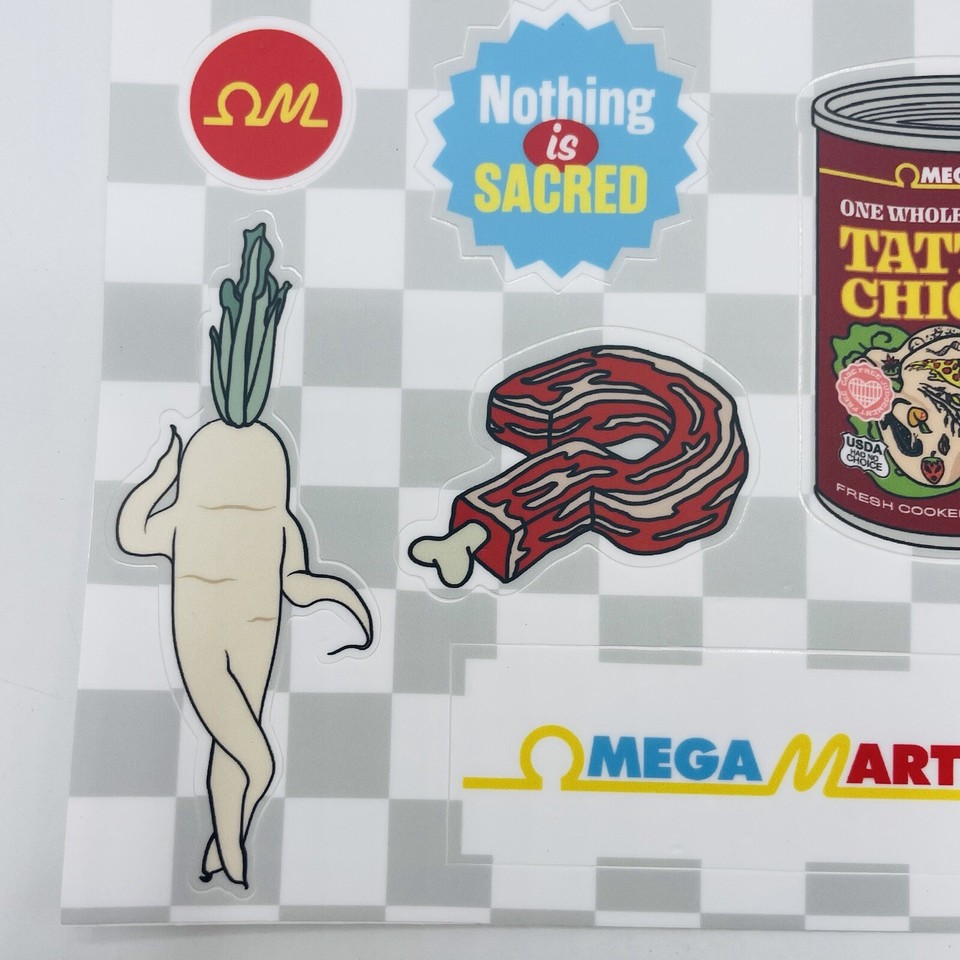 Meow Wolf - Omega Mart - Sticker Set Pack Matte Finish Sheet Souvenier ...