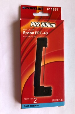 Porelon POS Cash Register Purple 2 pk Ribbon Epson ERC-40 #11357 | eBay