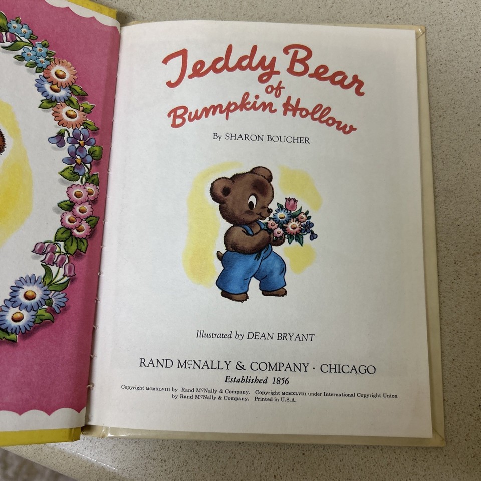 Teddy Bear Of Bumpkin Hollow A Rand McNally Book Tip Top Elf Book | eBay