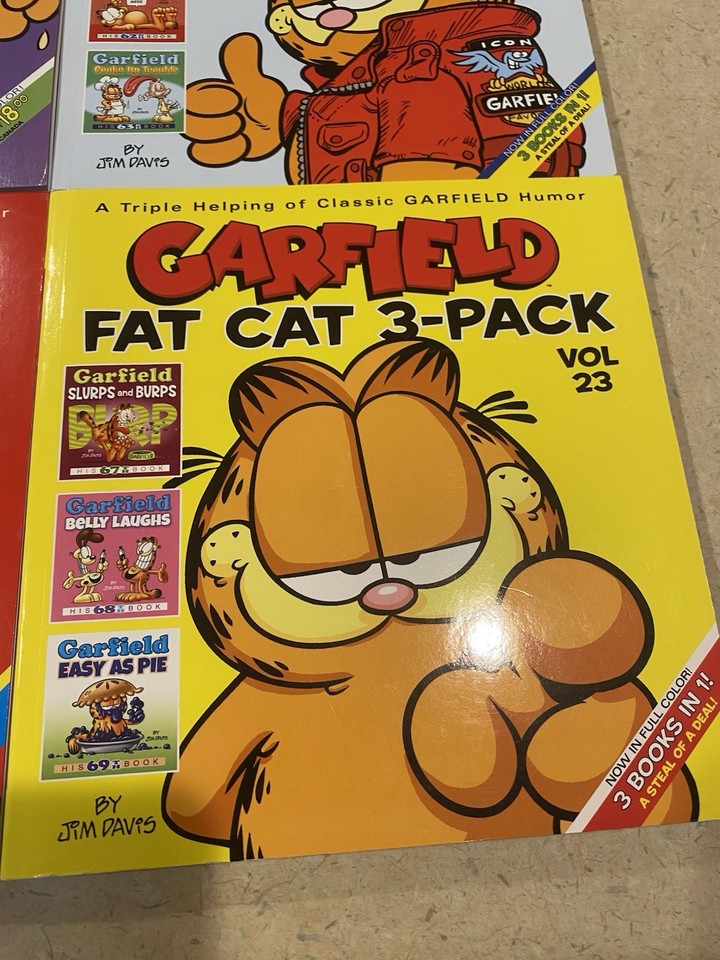Garfield Fat Cat 3 Pack Volume 20, 21, 22, and 23 | eBay