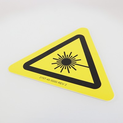 Candela Laser Yellow Danger Warning Triangle Sticker Radiation 2157-40 ...