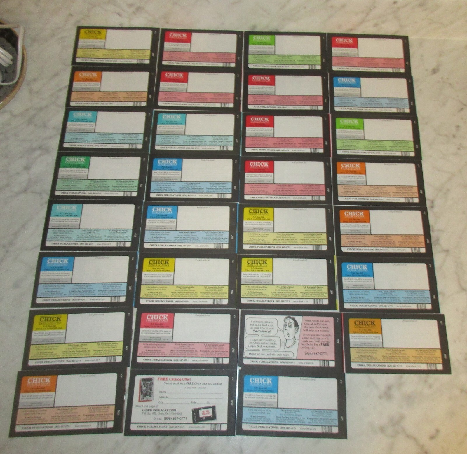 Lot of 87 Jack Chick Tract Religious Tract-Comics - Assortment # 915 ...