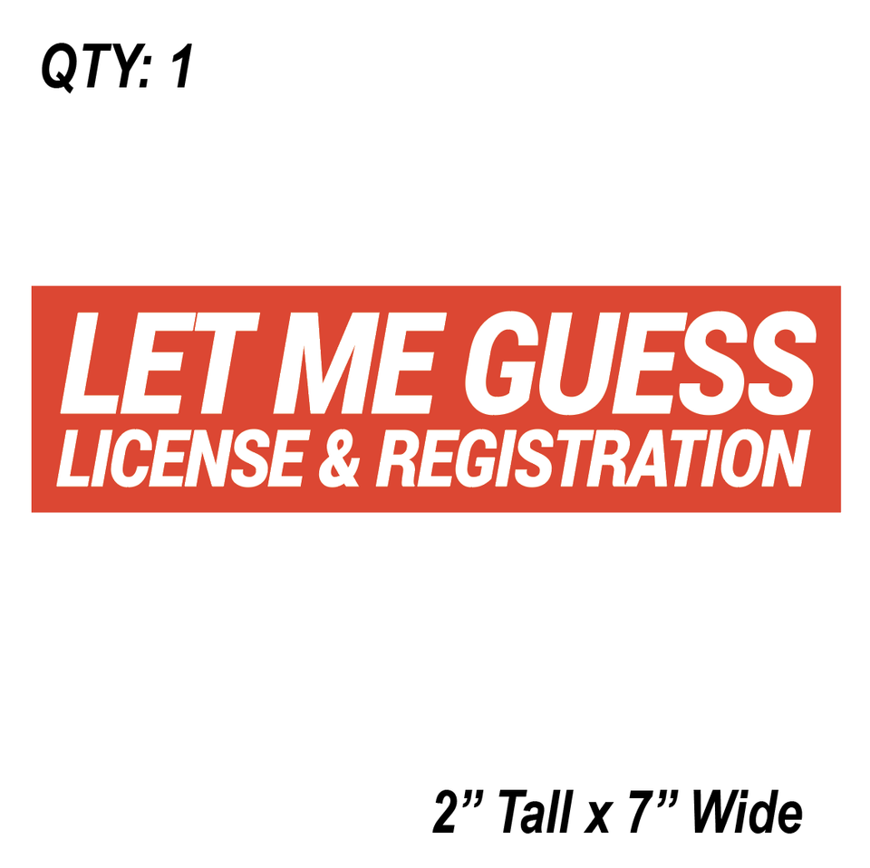 (1) Let me Guess car Sticker Auto Race Drift JDM Decal Boost Tuner Euro ...