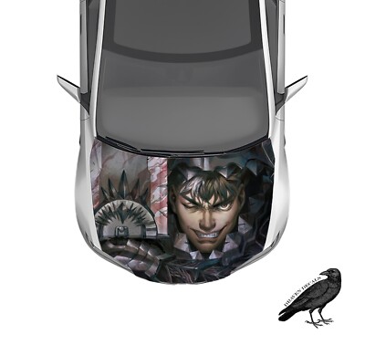 Guts Berserk 01 Anime Hood Wrap Weatherproof Vinyl Car Decal 50" X 65 ...