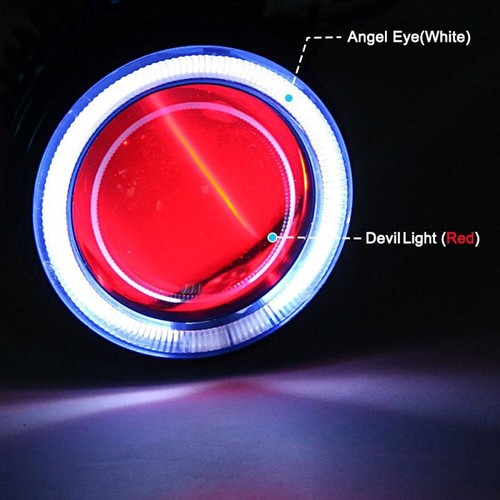 Motorcycle LED Angel Red Devil Headlight For Honda CBR600RR CBR900RR ...
