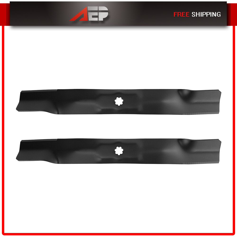 2 Mower Blades for John Deere AM141034 M154062 LA120 42 Inch Deck High ...