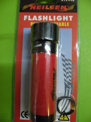 TORCH HAND CRANK PULL STRING ECO FRIENDLY KIDS/ADULTS 3 LEDS NO ...