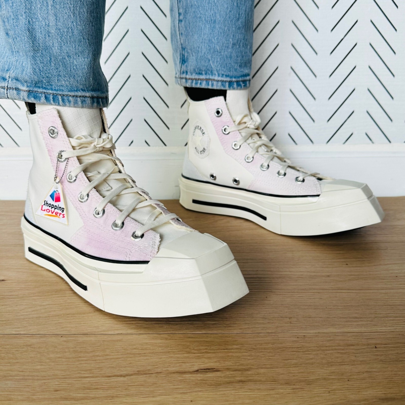 ⭐Women Shoes Converse Chuck 70 de luxe Squared Hi Top Sz 8.5 Pink ...