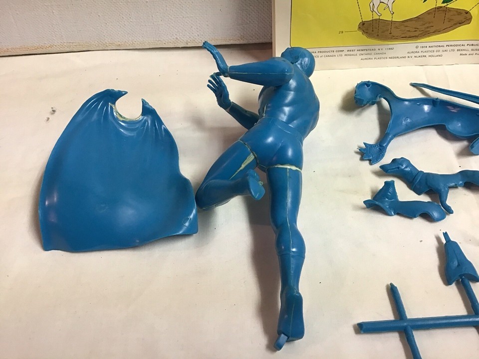 AURORA SUPERBOY COMIC SCENE 1974 Model kit Used complete | eBay