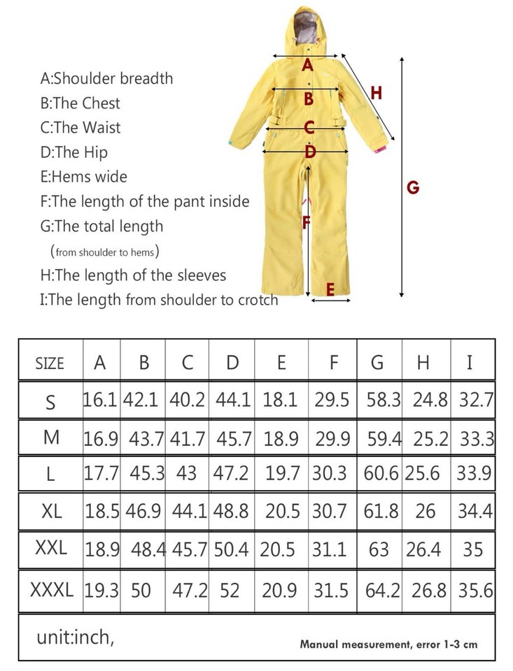 Blue Magic Ski Suit One Piece Snowsuit Snowboard Snow Bib SNBOCON ...