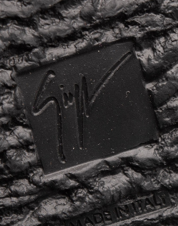 RRP€925 GIUSEPPE ZANOTTI Ankle Boots US9 UK6 EU39 Logo Lace Up Made in ...