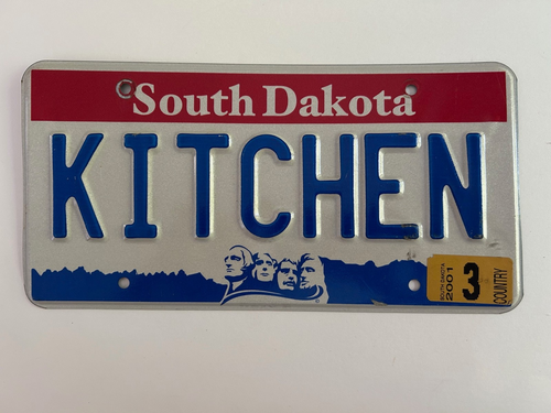 Vanity License Plate KITCHEN Restaurant Diner Eatery Bar Tavern Food ...