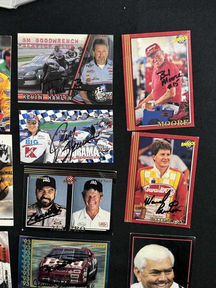 Massive NASCAR On Card Autographs 81 Total Signed Cards | eBay