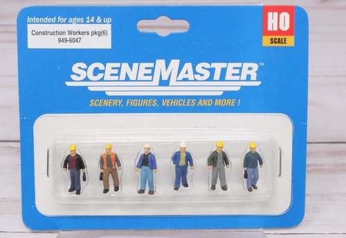 Walthers Scenemaster 949-6047, Six Construction Workers, HO Scale | eBay