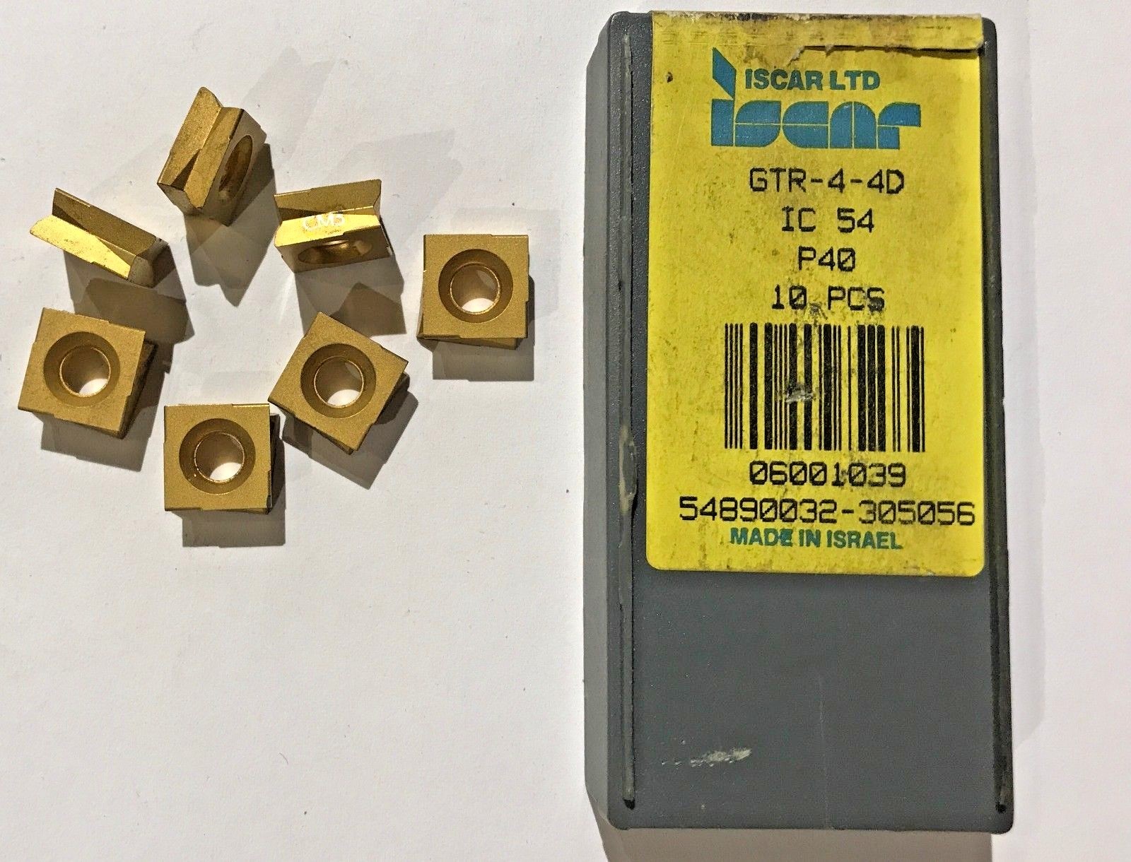 Iscar Carbide Inserts - GTR-4-4D IC 54 P40 - Qty. 7 - NEW!! | eBay