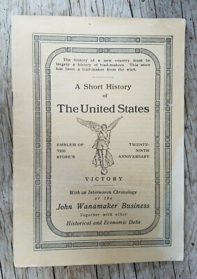 1905 Promo Book John Wanamaker Department Store Short History United ...